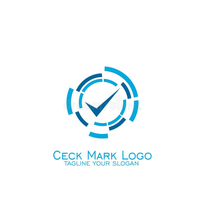 Check Mark Logo Vector Design Stock Vector - Illustration of badge ...