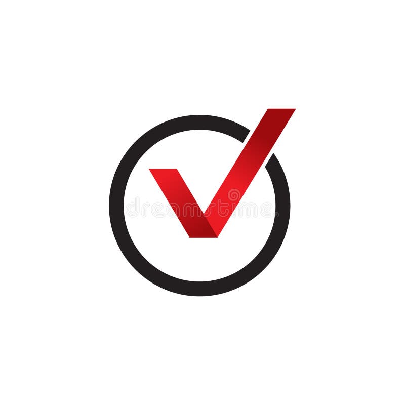 Check Mark Logo Design Vector Template Stock Vector - Illustration of ...