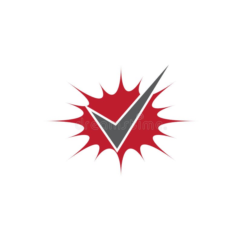 Check Mark Logo Template Vector Stock Vector - Illustration of positive ...