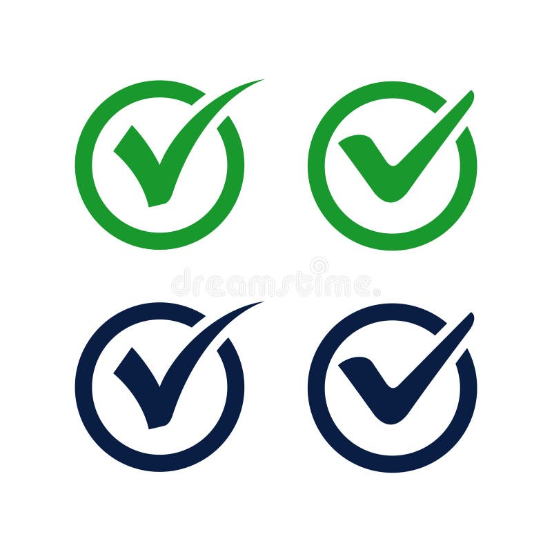 Check Mark Logo Vector. Check Mark Icon Vector Stock Vector ...