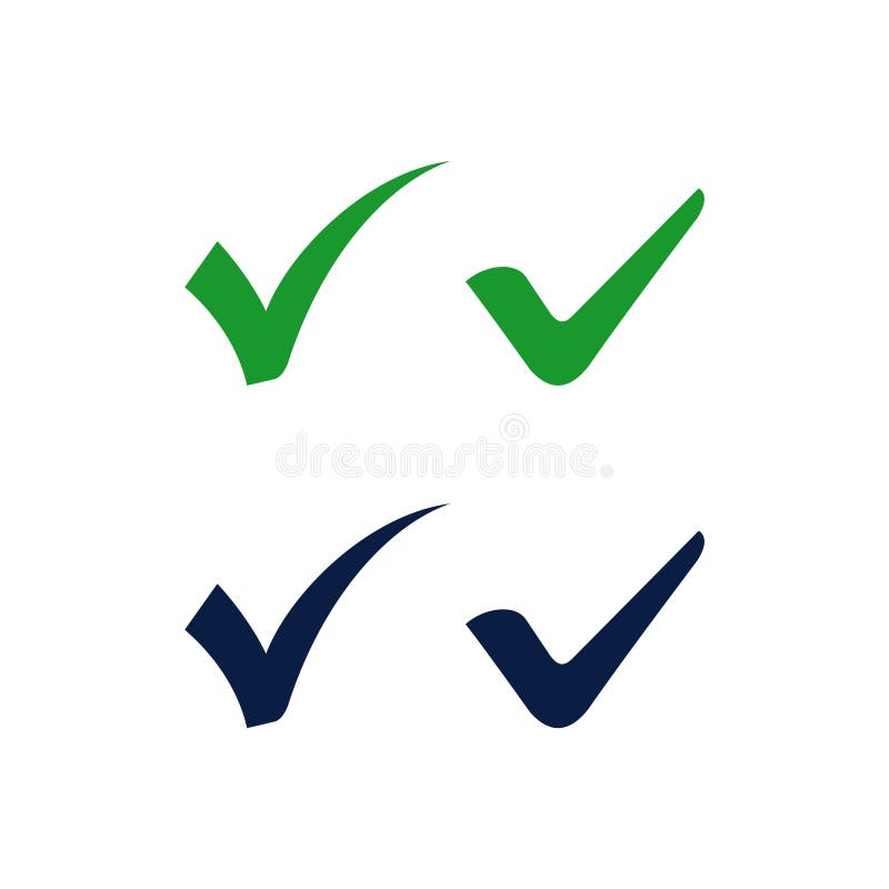 Check Mark Logo Vector. Check Mark Icon Vector Stock Vector ...