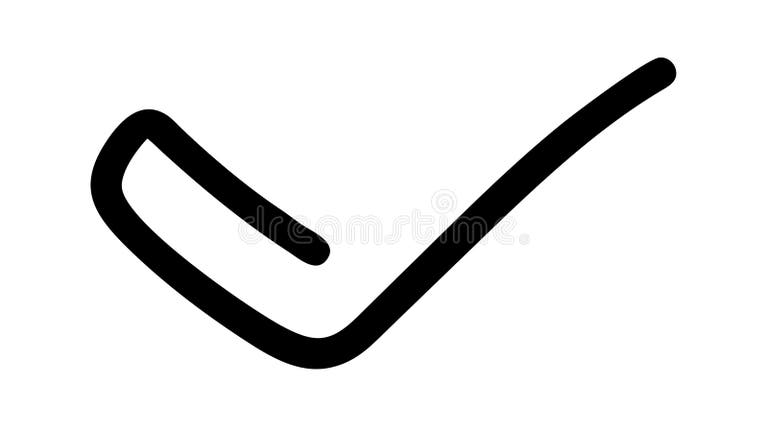 Check Mark Outline Icon Approval Validation Correct Sign, Vector Design ...