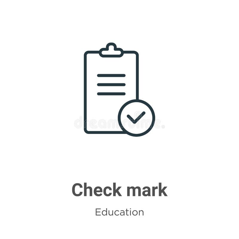 Check Mark Vector Icon on White Background. Flat Vector Check Mark Icon ...