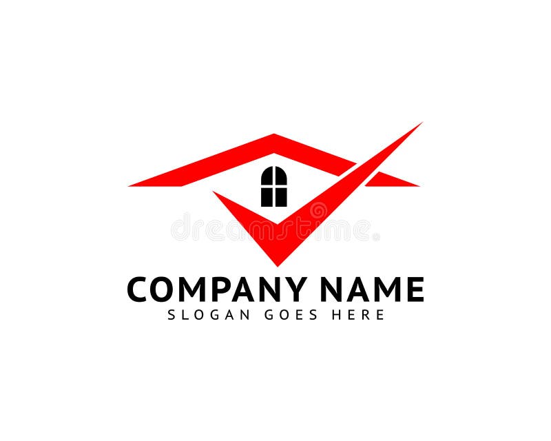 Check Mark Real Estate Logo Template Stock Vector - Illustration of ...