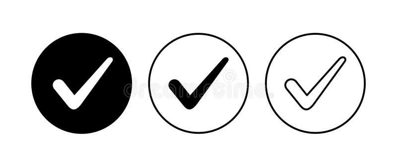 Check Mark . Check Mark Icon. Tick Mark Symbol Vector Stock Vector ...