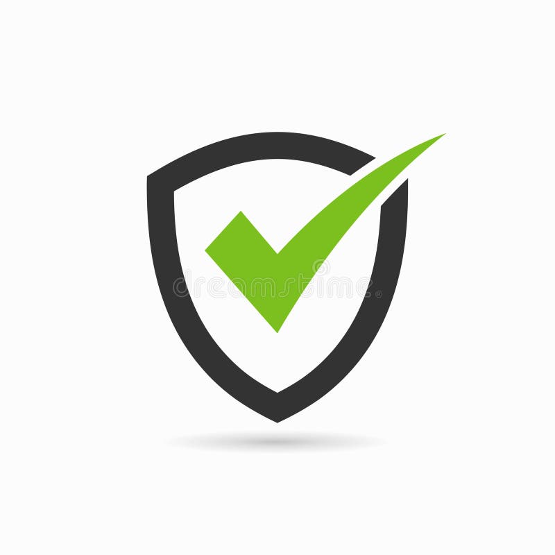 Security Check Icon Logo Template Stock Vector - Illustration of ...