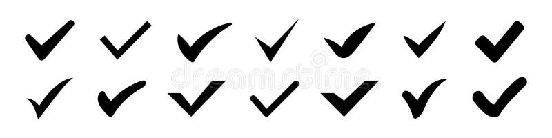 Check Mark Sign. Confirmation Mark Stock Vector - Illustration of white ...