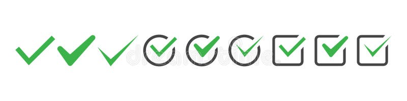 Check Mark Sign. Confirmation Mark. Vector Illustration Stock Vector ...