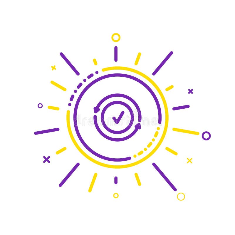 Check Mark Sign Icon. Yes Circle Symbol. Confirm Approved. Colorful ...