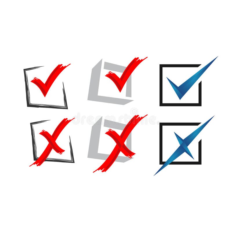 True False Check Box Stock Illustrations – 860 True False Check Box ...