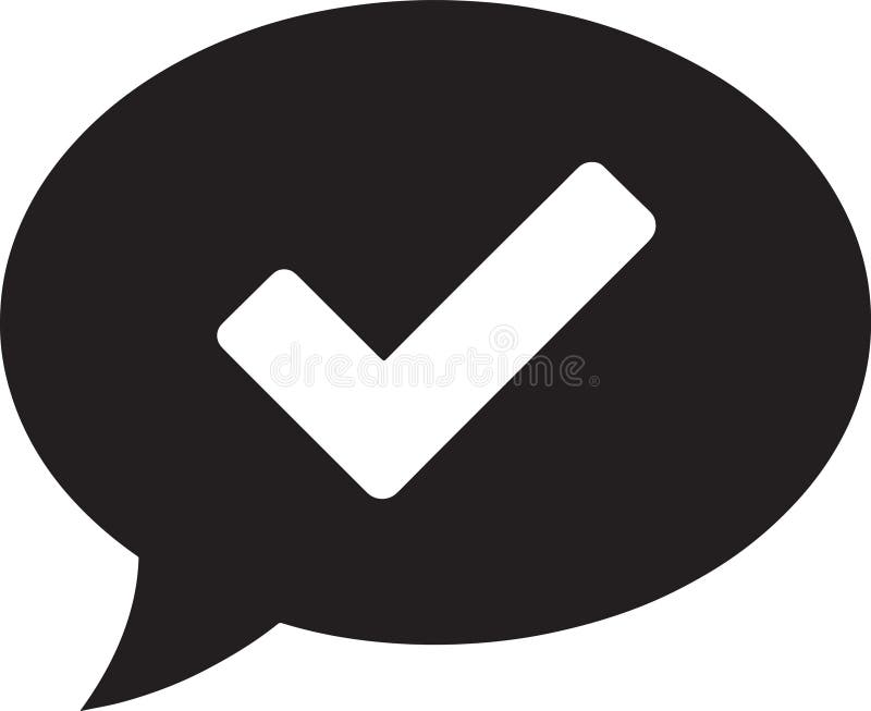 Check Mark Message Approval Stock Illustrations – 1,540 Check Mark Message Approval Stock ...