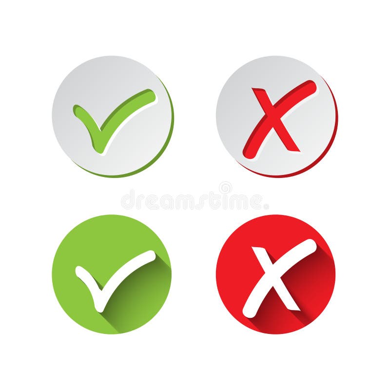 Check Mark Stickers Style Brush Stock Vector - Illustration of green ...