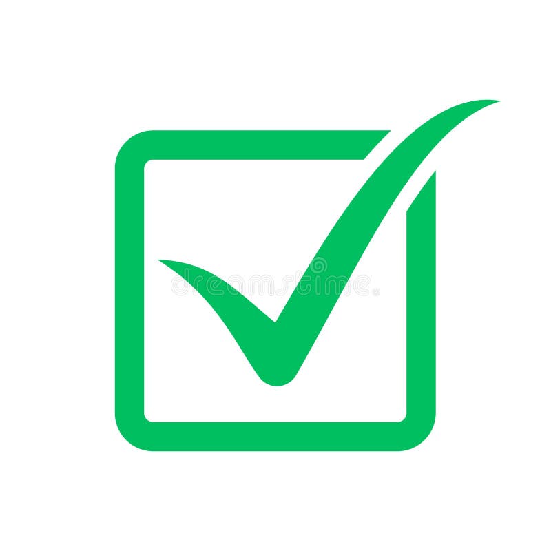 Check Mark Symbol, Check Box Icon Stock Vector - Illustration of design ...