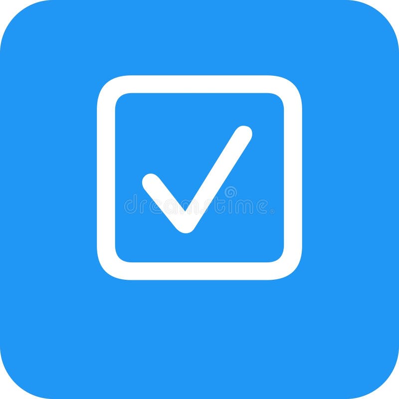 Check Mark Symbol Icon Design. Stock Illustration - Illustration of ...