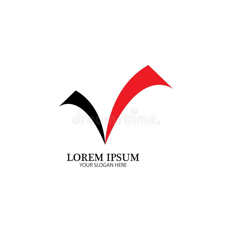 Check Mark Symbol and Logo Icon Stock Vector - Illustration of sign ...