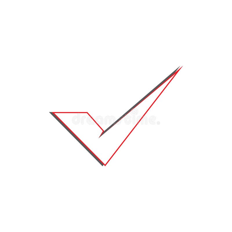 Check Mark Symbol and Logo Icon Stock Vector - Illustration of positive ...