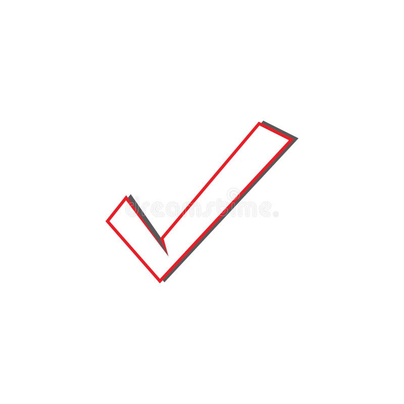 Check Mark Symbol and Logo Icon Stock Vector - Illustration of ...