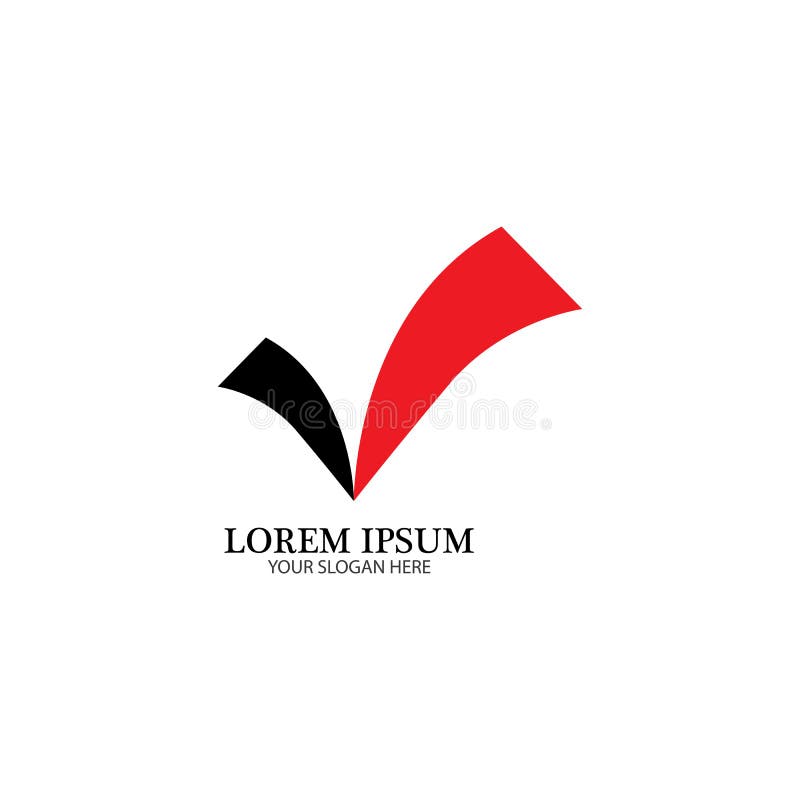 Check Mark Symbol and Logo Icon Stock Vector - Illustration of logo, element: 170741188