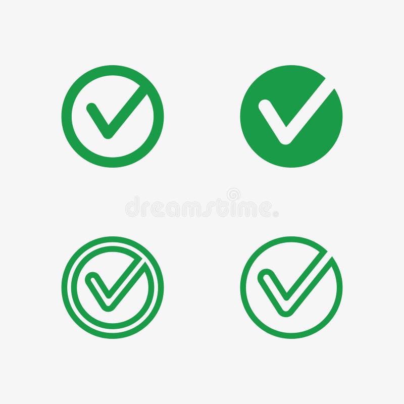 Check Mark Symbol and Logo Icon Stock Photo - Image of symbol ...