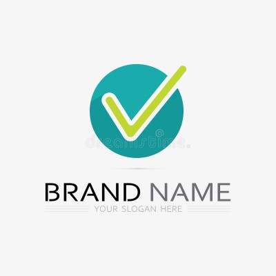 Check Mark Symbol and Logo Icon Stock Illustration - Illustration of ...