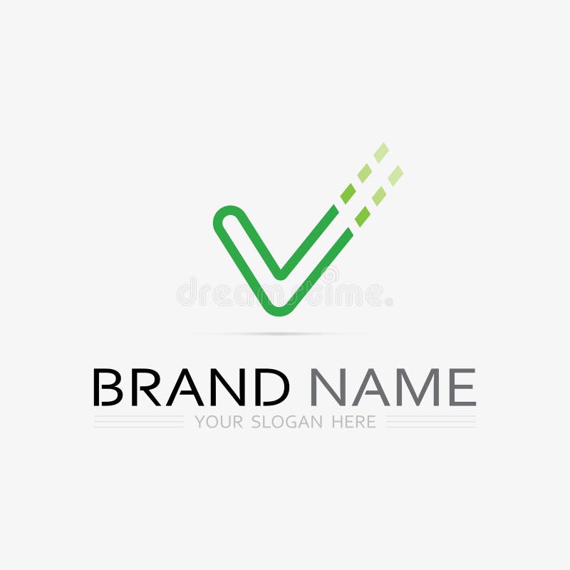 Check Mark Symbol and Logo Icon Stock Photo - Image of symbol ...