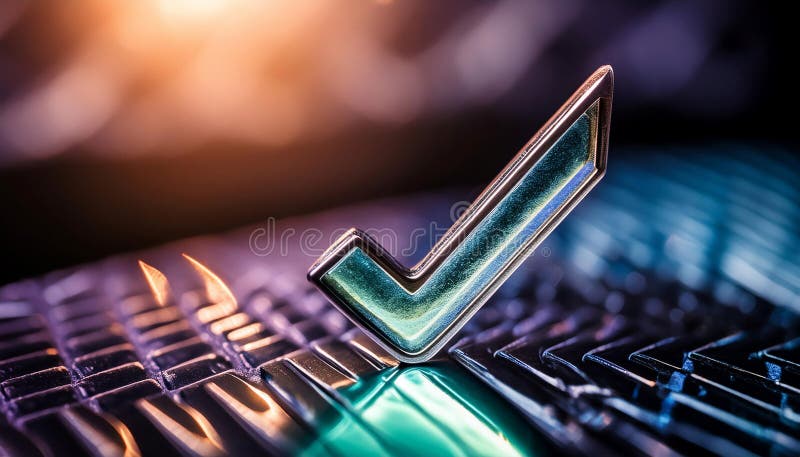 Check Mark Symbolizing Agreement and Confirmation Stock Illustration ...