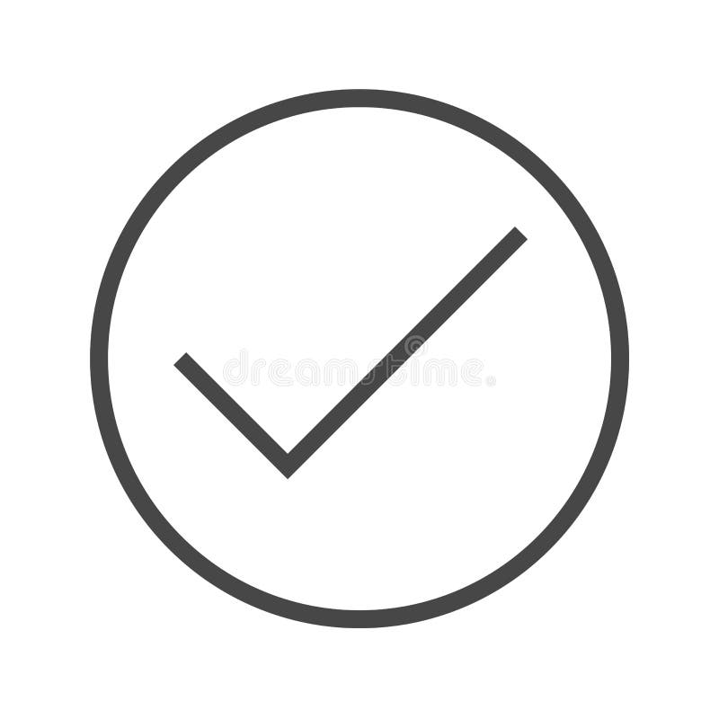 Single Line Check Mark Stock Illustrations – 2,262 Single Line Check ...