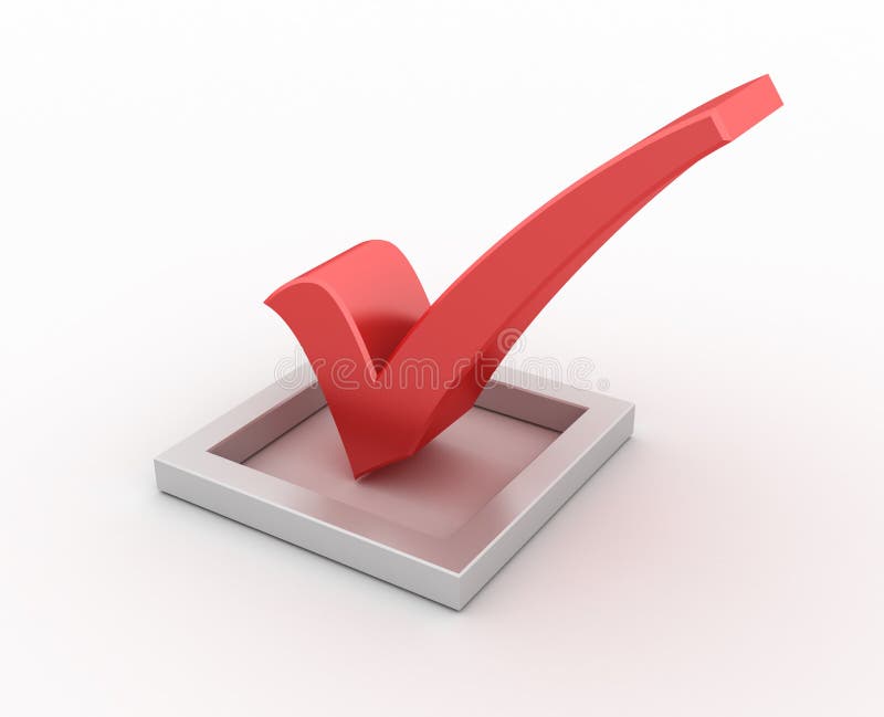 Check Mark with Loupe stock illustration. Illustration of eyesight ...