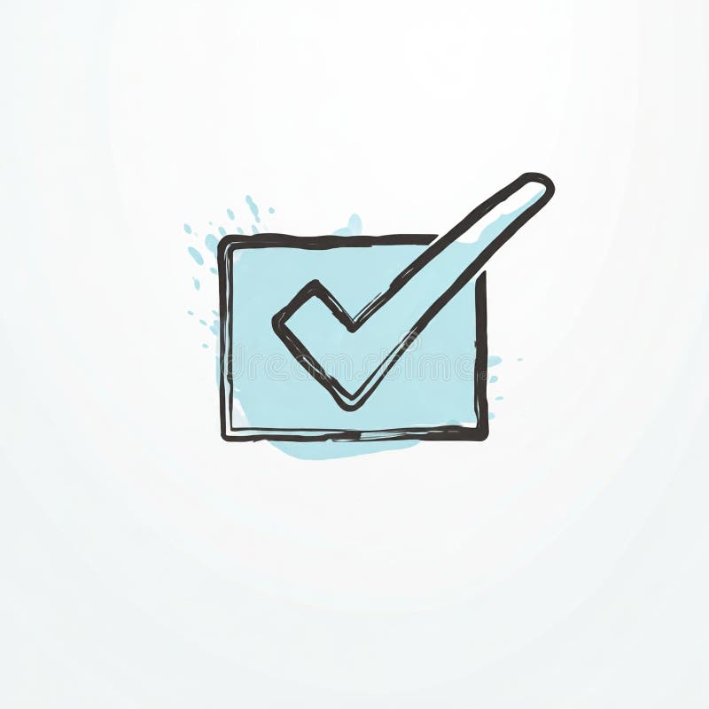 Check Mark or Tick in Box. EPS Vector Icon Isolated on Transparent ...