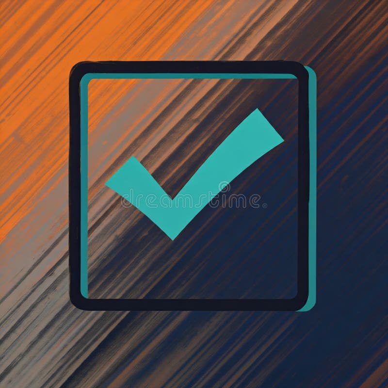 Check Mark or Tick in Box. stock illustration. Illustration of agree ...