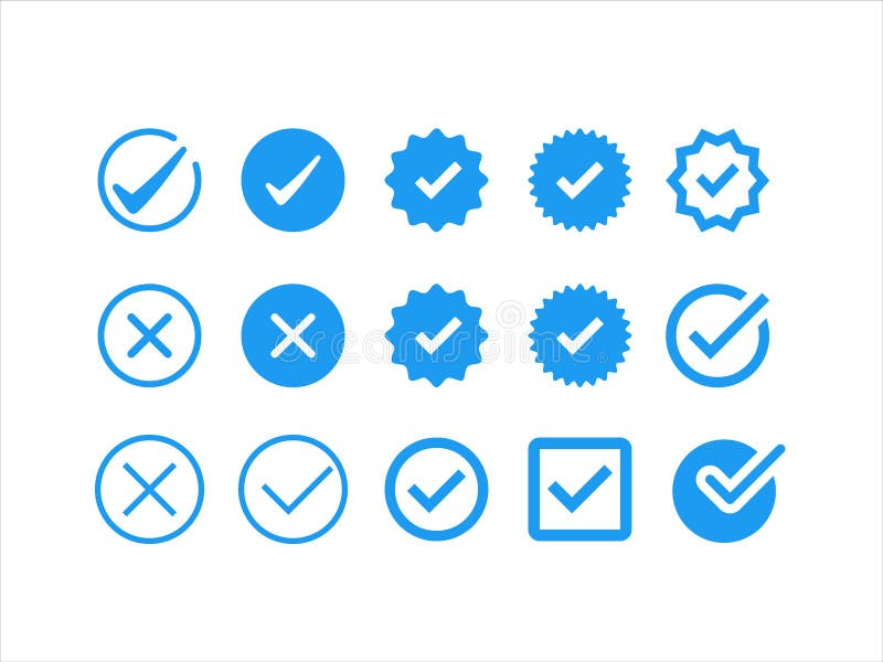 Check Mark Tick Vector Symbol Illustration Representing Confirmation ...