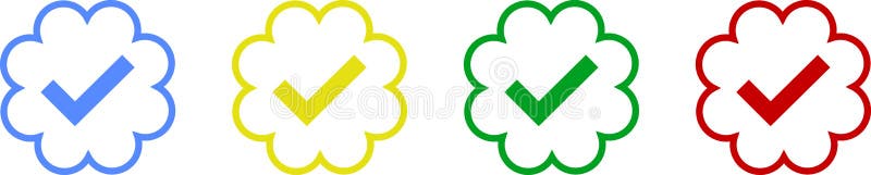 Check Mark Tick Verification Icon Symbol Vector. Verified Check Mark ...