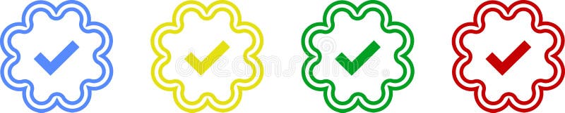 Check Mark Tick Verification Icon Symbol Vector. Verified Check Mark ...