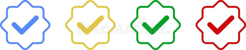 Check Mark Tick Verification Icon Symbol Vector. Verified Check Mark ...