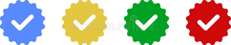Check Mark Tick Verification Icon Symbol Vector. Verified Check Mark ...