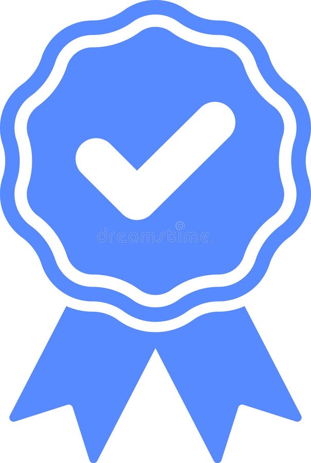 Verified Badge Icon. Tick Check Mark OK Approved Approval Sign ...