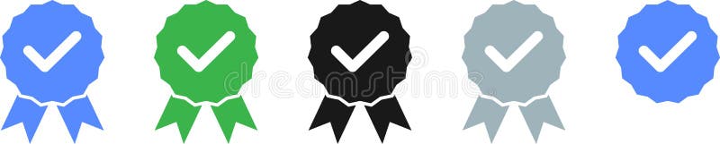 Check Mark Tick Verification Icon Symbol Vector. Verified Check Mark ...