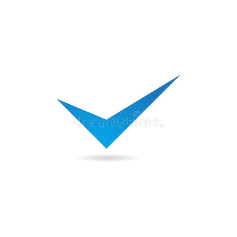 Check mark V Letter Logo stock vector. Illustration of circle - 183620375