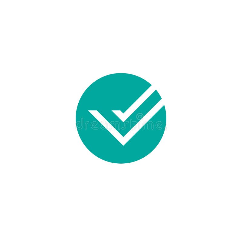 Valid Seal Icon. Green Tick in Squared Box. Flat OK Sticker Icon ...