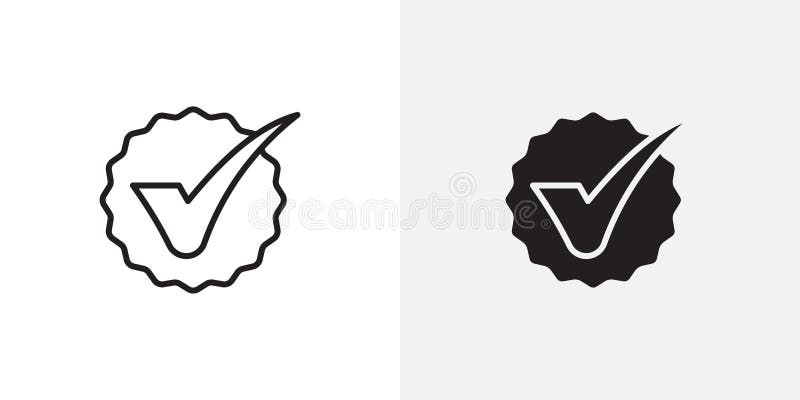 Check mark vecor icon set stock vector. Illustration of tick - 340375640