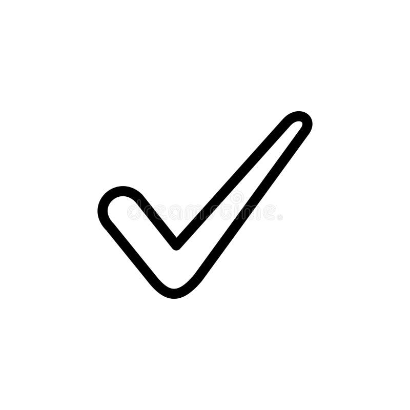 Check Mark . Check Mark Icon. Tick Mark Symbol Vector Stock Vector ...