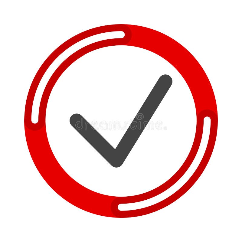 Check Mark YES, Approved. Vector Illustration Flat Design UI and UX ...