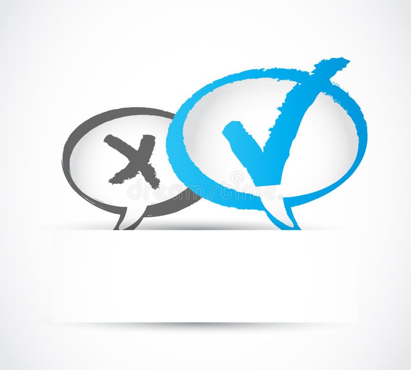 Vector Check Mark Stickers. Stock Vector - Illustration of button ...