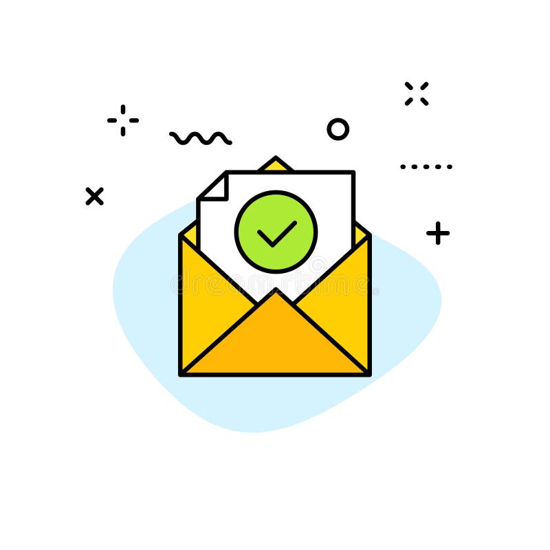 Check Mark Web Icons in Line Style. Stamp, Check List, Verified ...