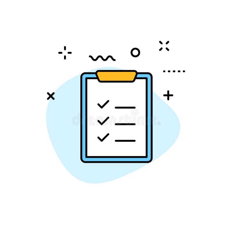 Check Mark Web Icons in Line Style. Stamp, Check List, Verified ...