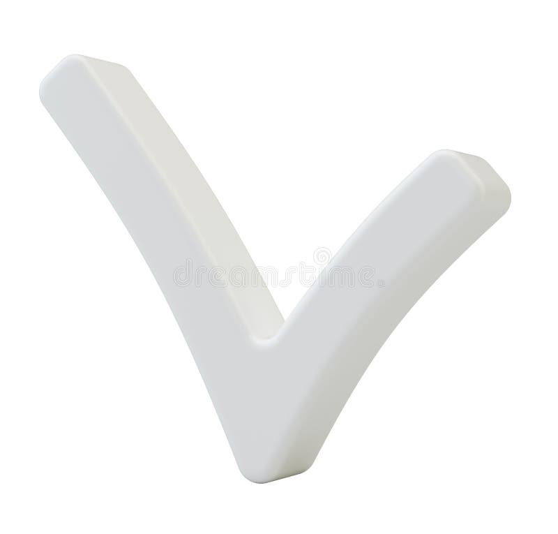 Check Mark in White Background Stock Illustration - Illustration of ...