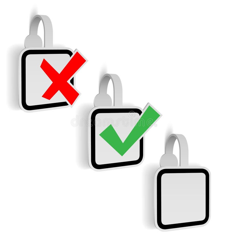 Checkmark Stickers Stock Illustrations – 306 Checkmark Stickers Stock ...