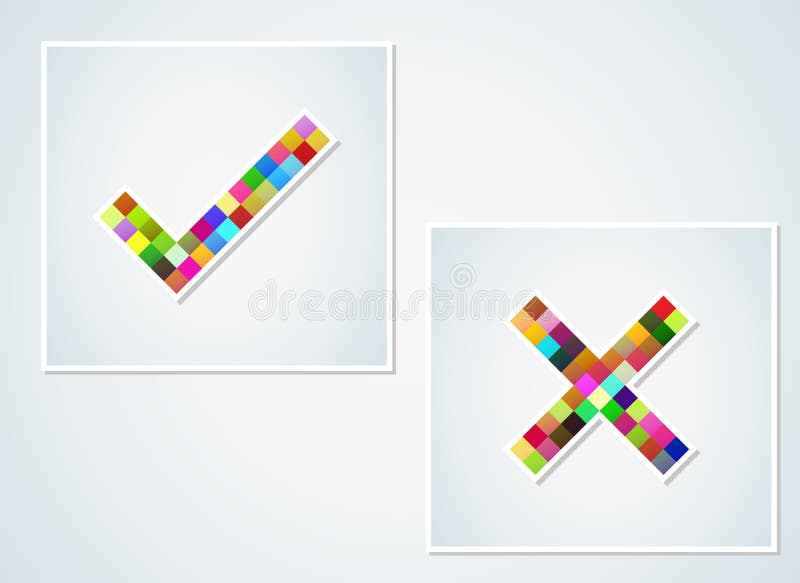 Check marks stock vector. Illustration of concept, answer - 42350148