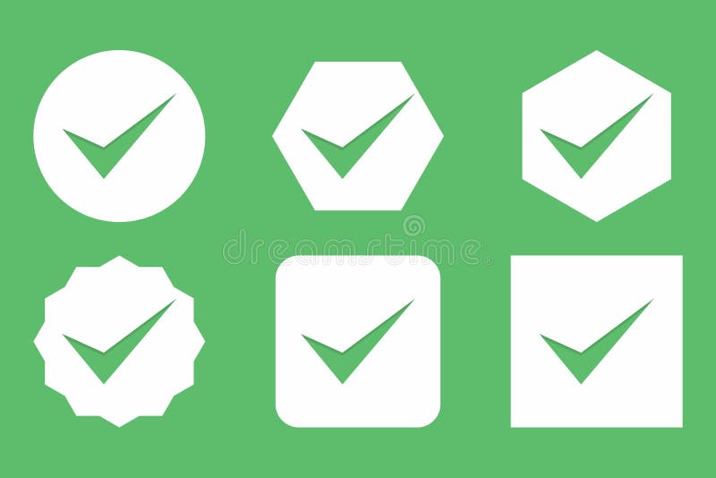 Check Marks Icon Set, Tick Marks, Accepted, Approved, Yes, Correct, Ok ...