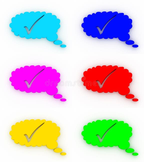 Check marks icons stock illustration. Illustration of generated - 11610978
